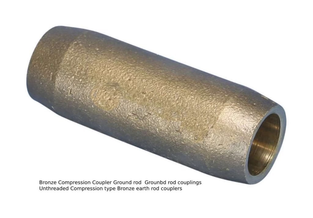 Bronze Compression Couplings Ground Rod Couplers Unthreaded Compression ...