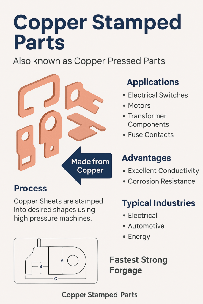 Copper Stamping Copper Stamped Parts Components - A1 Metallics